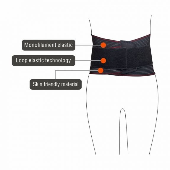 Buy Vissco Lumboset Advance (Lumbo Sacral Brace) Back Support Belt